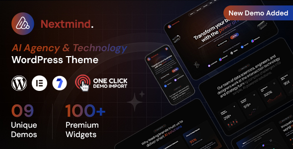 Nextmind - AI Agency & Technology WordPress Theme by awaiken | ThemeForest